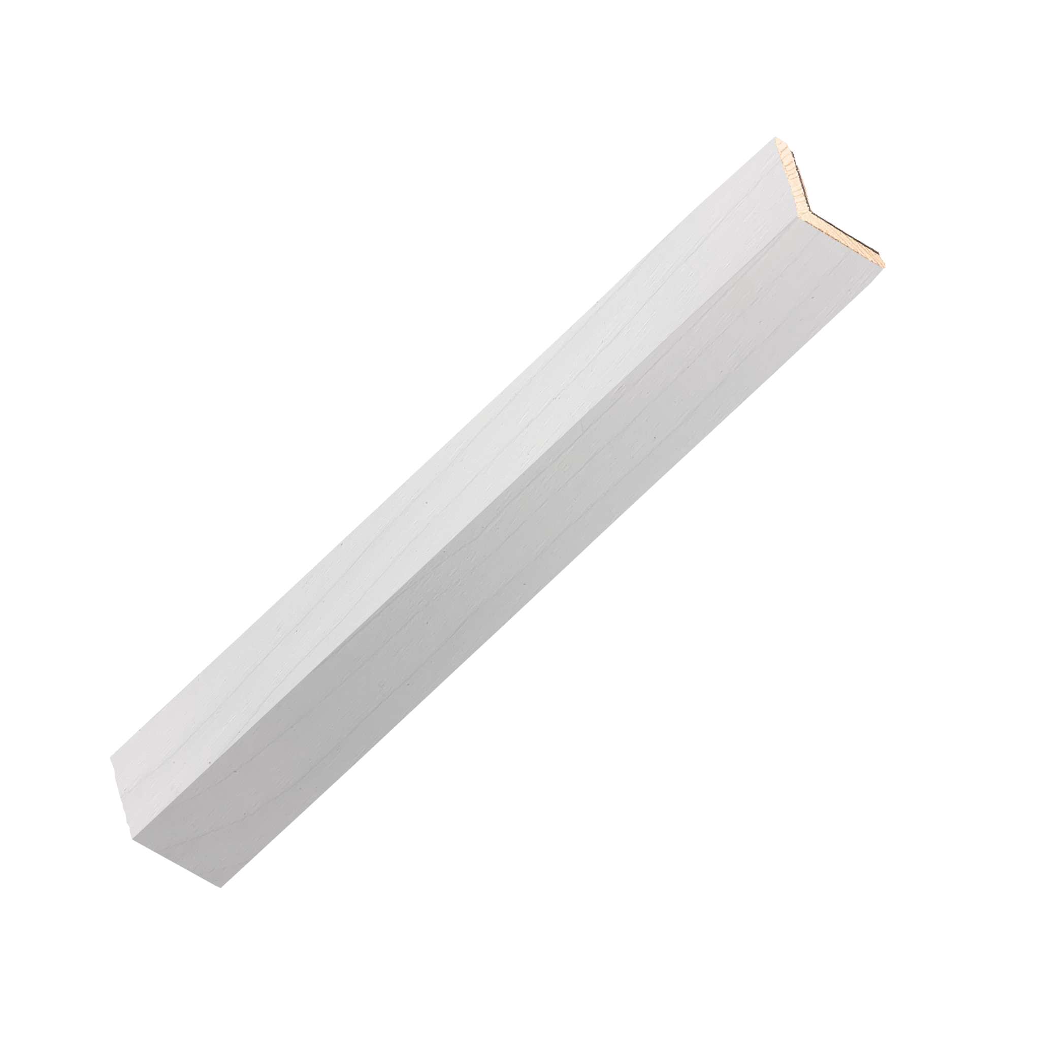 Modern White Wood Corner Trim Sample | Stikwood