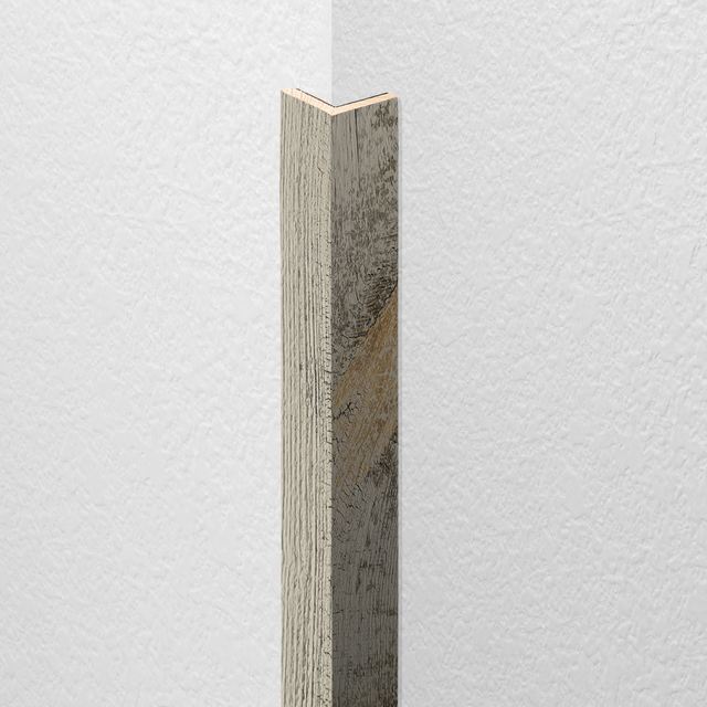 Reclaimed Weathered Wood Gray Wood Corner Trim Sample | Stikwood