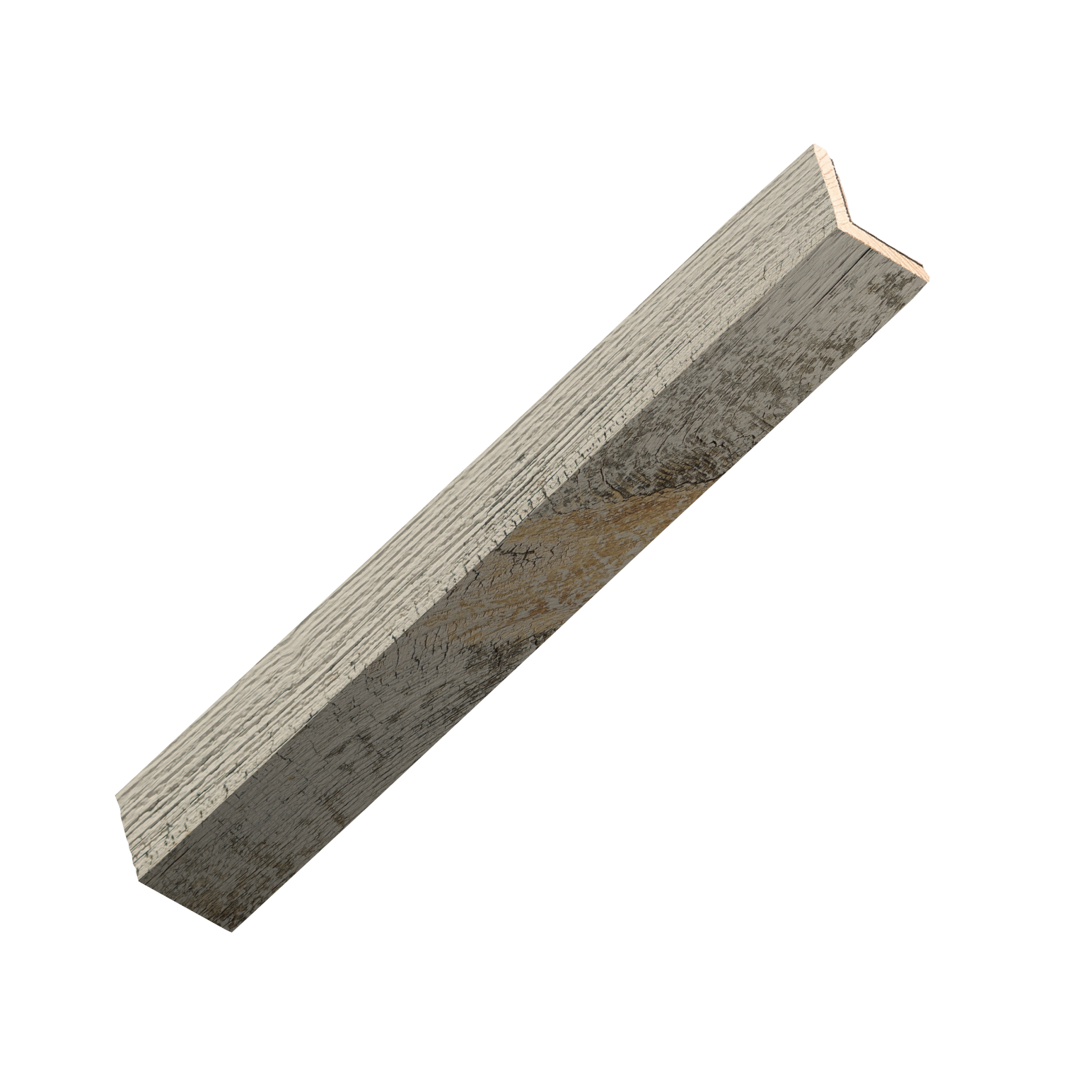 Reclaimed Weathered Wood Gray Wood Corner Trim Sample | Stikwood