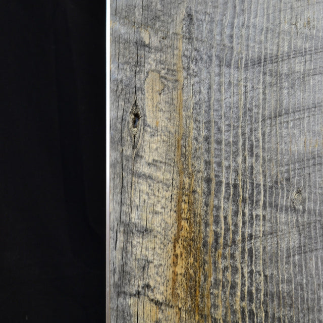 Silver Metal Edge Trim Sample for Wood Walls | Stikwood
