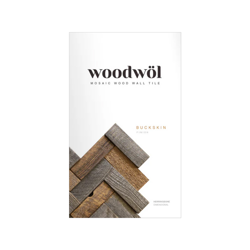Buckskin Wood Wall Tile Sample | Woodwöl by Stikwood